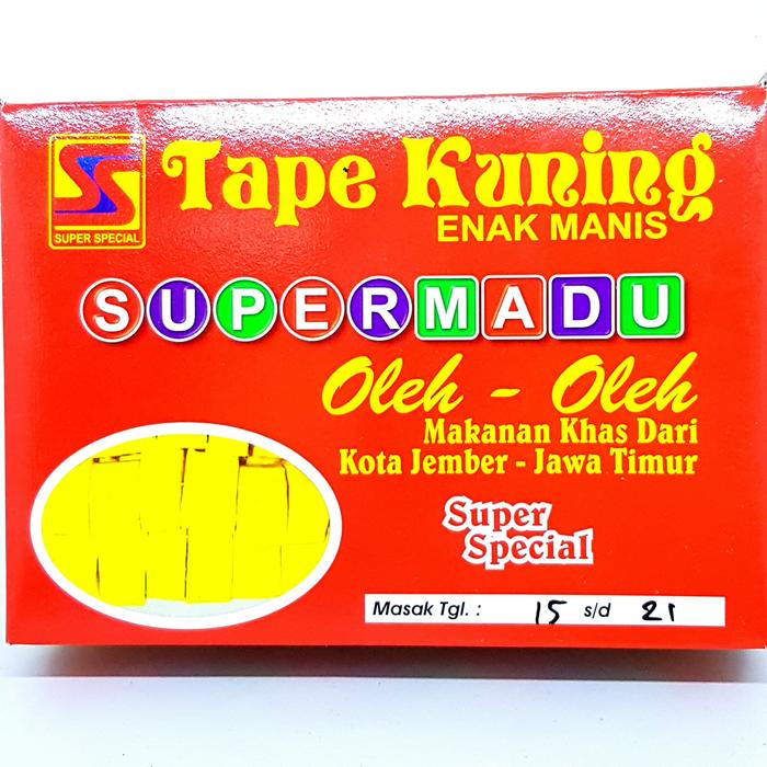 Jual SUPERMADU TAPE KUNING ENAK MANIS 500gr | SINGKONG OLEH KHAS JEMBER ...