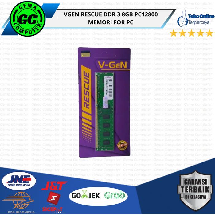 Jual RAM VGEN RESCUE DDR 3 8GB PC12800 LONGDIMM - Jakarta Pusat - Gema ...