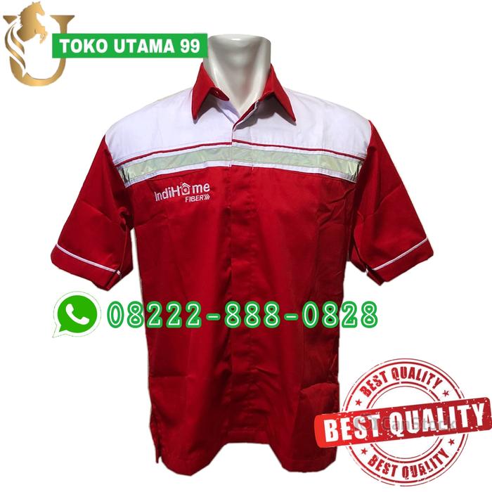 Jual SERAGAM INDIHOME - BAJU INDIHOME - KEMEJA TELKOM INDI HOME - PUTIH ...