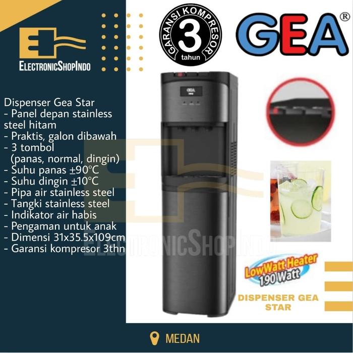 Jual DISPENSER GALON BAWAH DISPENSER GEA STAR 3 KRAN LOW WATT - Kota ...
