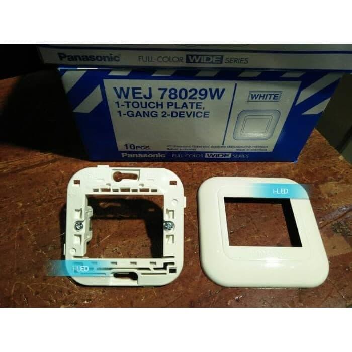 Jual Frame Saklar 2 Gang Panasonic Wide Series WEJ78029w Putih Single ...