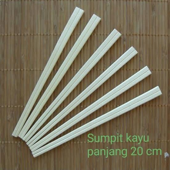 Jual Sumpit kayu bungkus kertas/sumpit genroku kayu/wooden chopstick ...