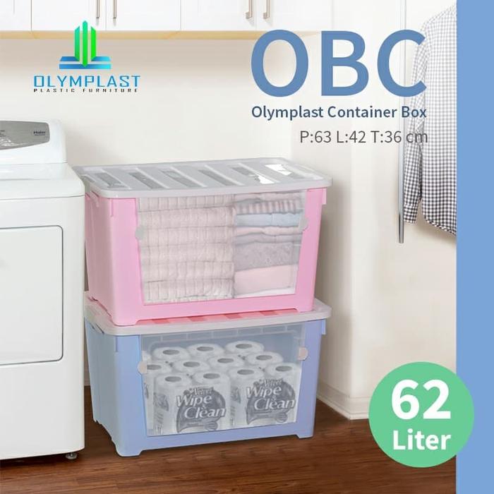 Jual Container Box / Kotak Penyimpanan Serbaguna 62 Liter - Olympast ...