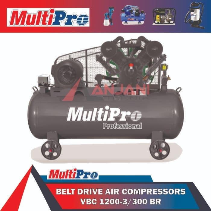 Jual MULTIPRO VBC 1200-3/300 KOMPRESOR ANGIN 10 HP BELT COMPRESSOR ...