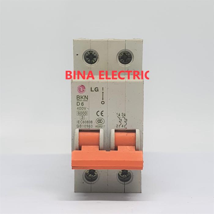 Jual MCB LG (LS) BKN 2P 6A 6kA / MCB LG (LS) BKN D6 6A 2P 6 kA ...
