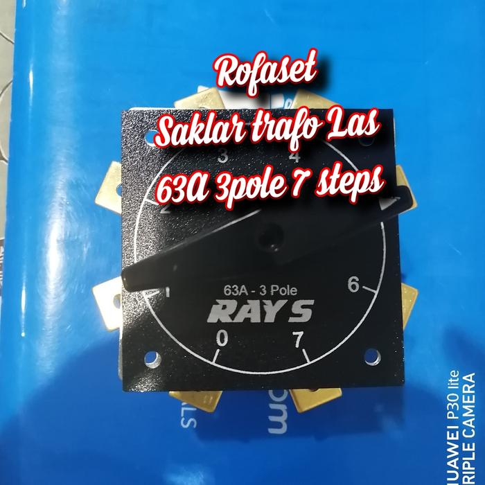 Jual Switch saklar regulator trafo Las 7 posisi 63A 3pole - Jakarta ...