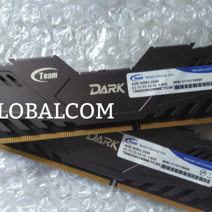 Jual team dark ddr3 8gb 2x 4gb 2400mhz xmp docp memory ram pc setara ...