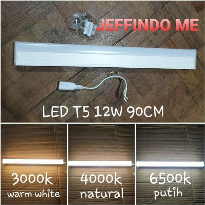 Jual lampu neon set TL led T5 12watt 90cm / led T5 tube 12w 90 cm 12 watt - Jakarta Pusat ...