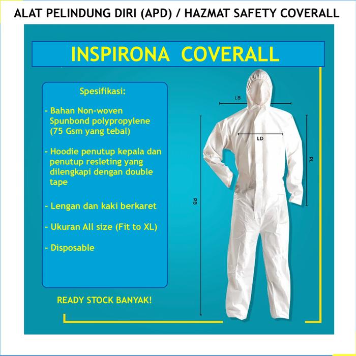 Jual Baju APD Medis (Medical) / Hazmat suit Tebal! (Anti Corona / Covid ...