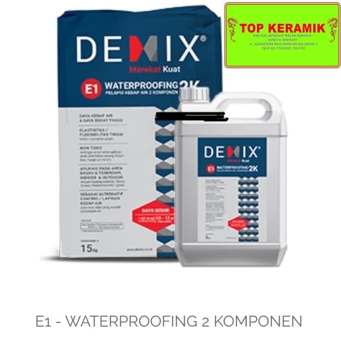 Jual DEMIX E1 Waterproofing 2 Komponen 15 Kg - Kota Depok - TOP KERAMIK ...