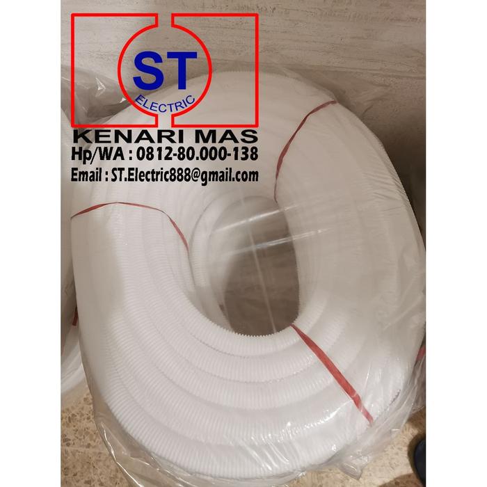 Jual Flexibel / fleksibel / konduit / Conduit 25mm polos PUTIH ...