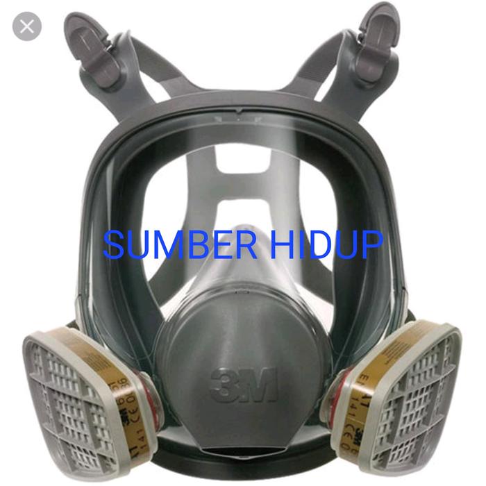 Jual Masker 3M 6800 komplit lengkap cartridge full face piece ...