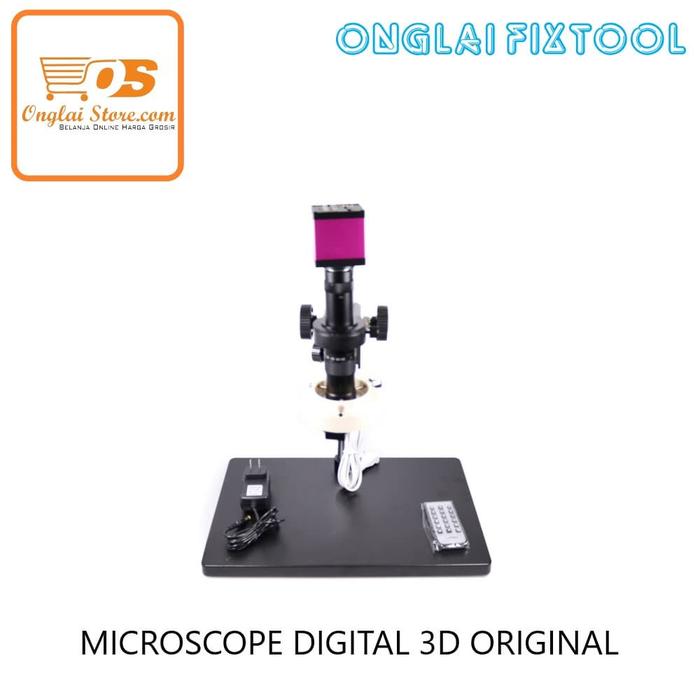 Jual Camera Microscope Digital 3D + Stand Kamera Mikroskop Kamera ...