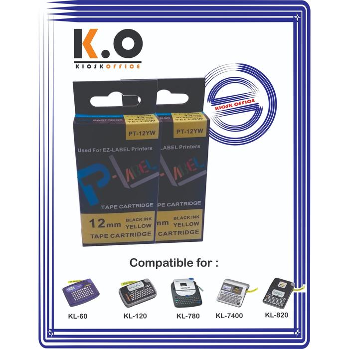 Jual Pita Label Tape Printer Casio 12mm Warna Kuning - Kota Tangerang ...