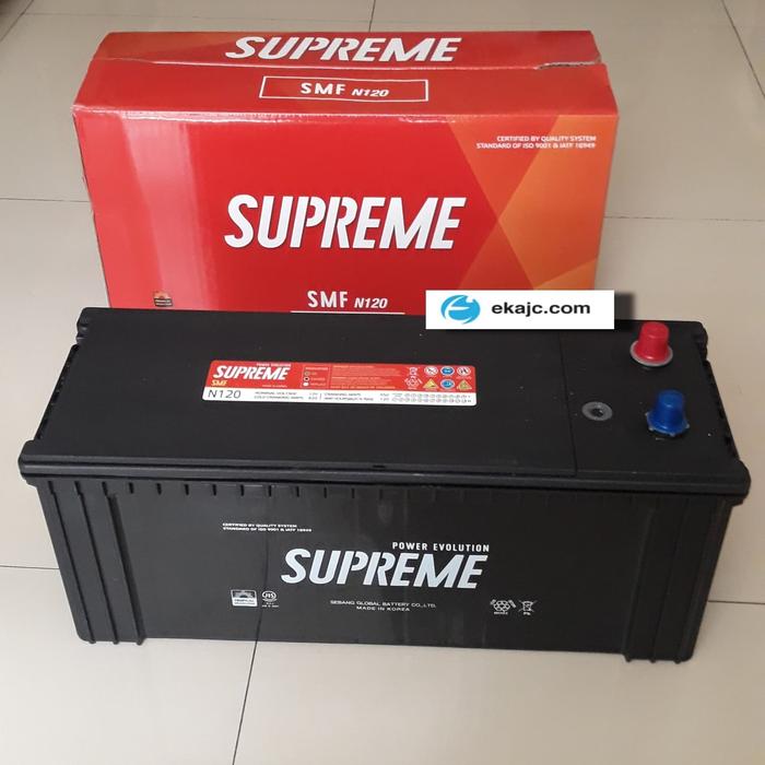 Jual Aki Accu Battery SUPREME MF N100 12V100 Ah - Made In Korea- Aki ...