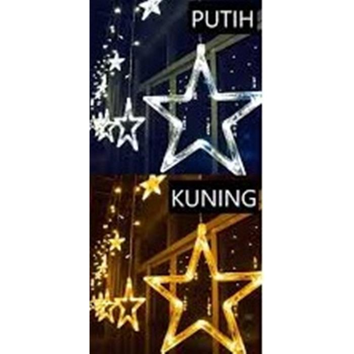 Jual Lampu Dekorasi Tumblr Bintang Besar Panjang 2,5meter LED - Kuning ...