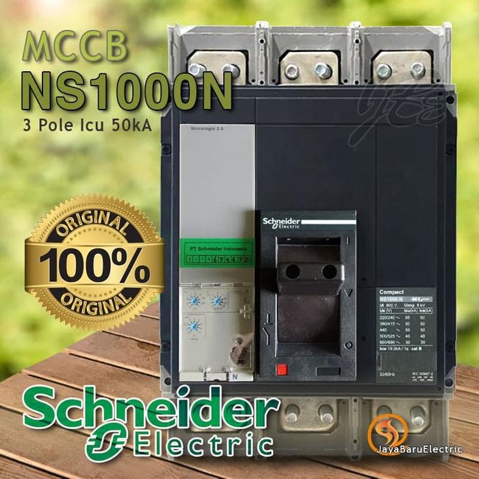 Jual MCCB Schneider Compact NS1000N 3P 1000A Micrologic 2.0 33472 ...
