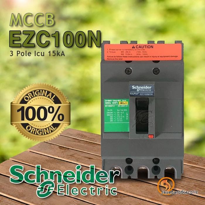 Jual MCCB Schneider EasyPact EZC100N 3P 15A 20A 25A 30A 40A 50A - 20A - Jakarta Barat - Sinar ...