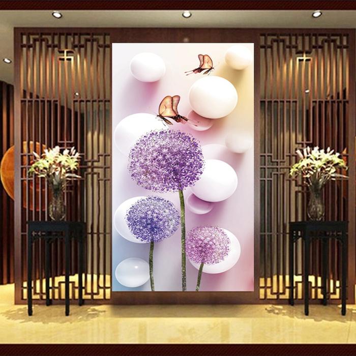 Jual Lukisan Setik Silang Berlian 5D Baru Model Stiker Gambar Bunga ...