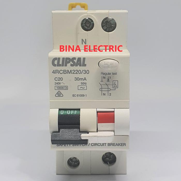 Jual RCBM / RCBO Clipsal 4RCBM 2P 20A 240V 10kA 30mA - Jakarta Pusat ...