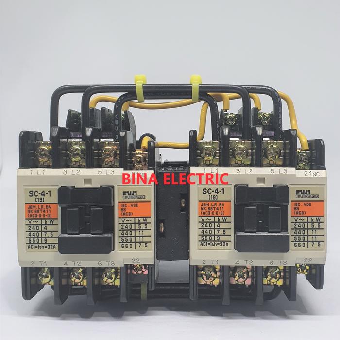 Jual Contactor Kontaktor Double Fuji Reversing SC-4-1 3P 32A 380-440V ...