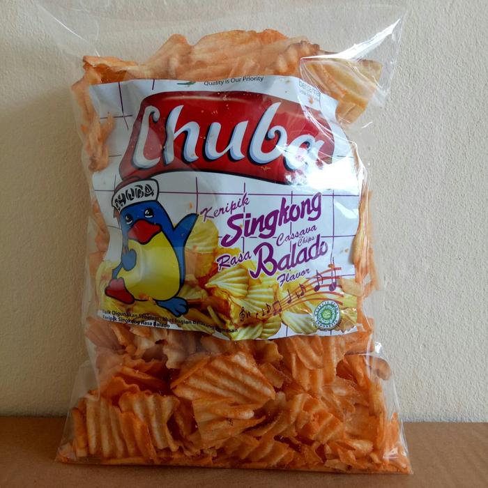Jual CHUBA Keripik singkong kemasan 250gram free bubble warp - snack ...