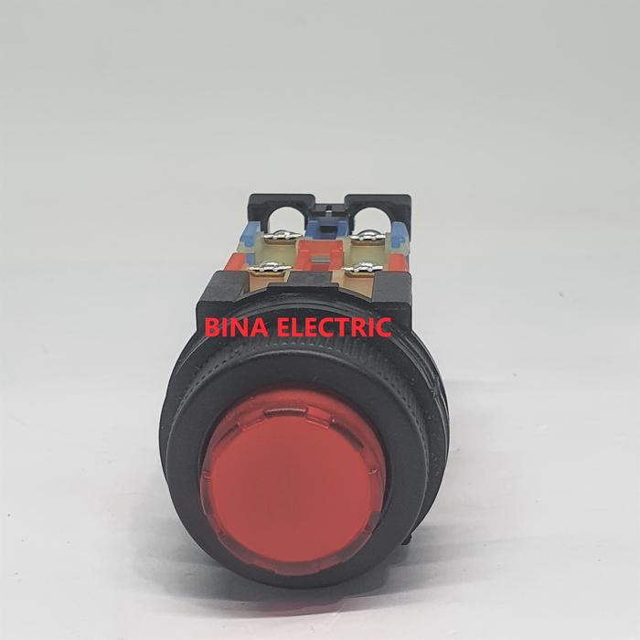Jual Push Button Lamp Fuji AR30 E0L AR30E0L 30mm 30 mm 1NO 1NC With ...
