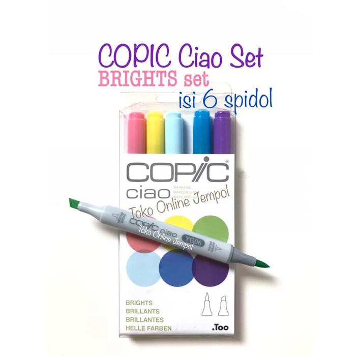 Spidol Ciao Copic Markers 🧸 Jual BRIGHT COPIC CIAO SET isi Warna Marker ...