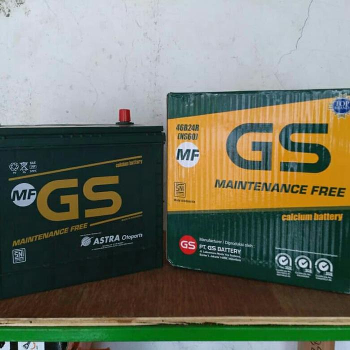 Jual Aki mobil / Battery GS ASTRA Type GS MF 46B24R / NS60 12V 45AH - Kab. Bekasi - ARIOS_SHOP ...