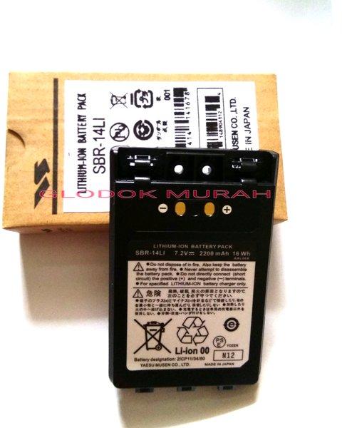 Jual baterai yaesu VX-8D FT-1DR Battery HT yaesu VX8D SBR14li onderd ...
