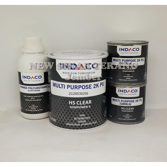 Jual Cat INDACO Multi Purpose 2K PU HS Clear 1 Liter (Wil Jawa & Bali ...