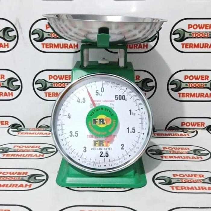 Jual Timbangan Duduk 5 KG FRT Jarum Analog Dapur Kue Buah 5kg Model ...