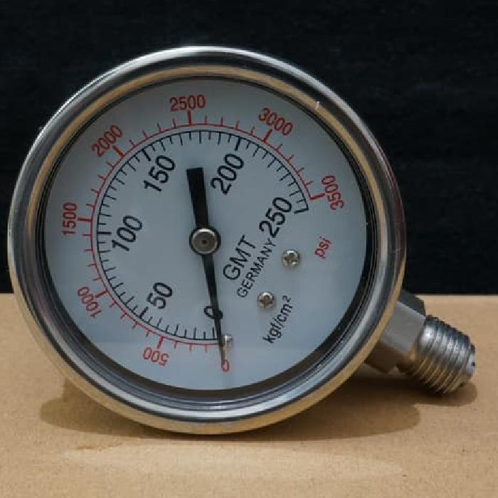 Jual Pressure Gauge Full Stainless Steel tebel Dial 100mm 250kg ...