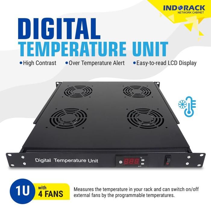 Jual Dtu04 - Digital Temperature Unit 4 Fan - Indorack Di Seller Velvet ...