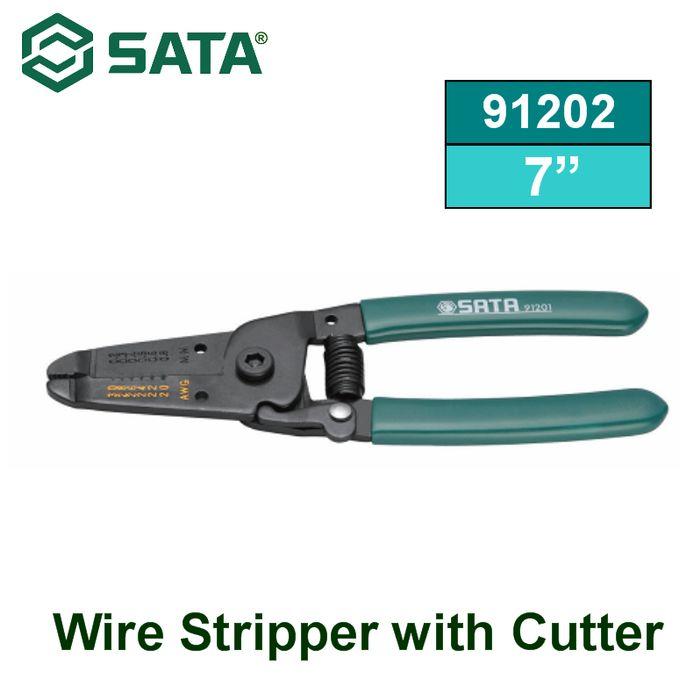 Jual Tang Kupas Kabel 7 Inch 91202 SATA TOOLS Wire Stripper Cutter ...