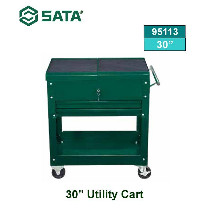 Jual Troli Perkakas Kotak Kunci 30 inch 95113 SATA Toolbox Utility Cart ...