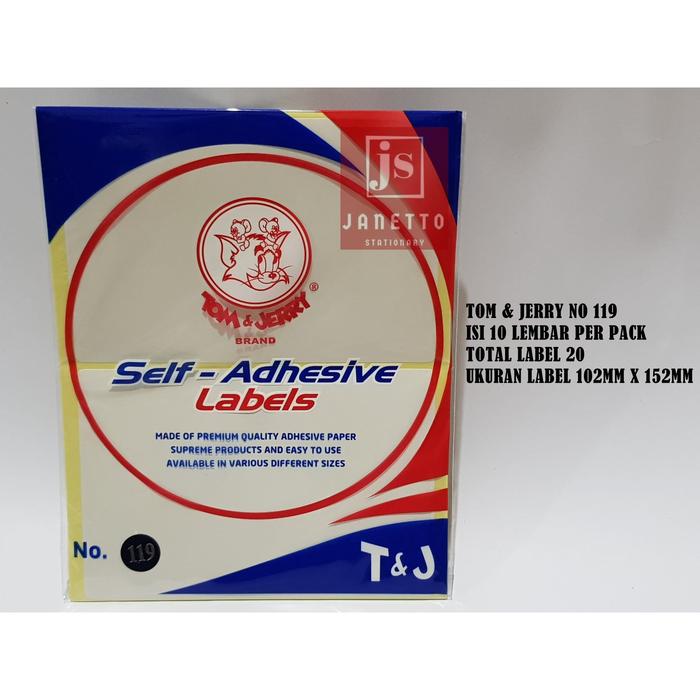Jual Tom and Jerry Label no 119 - Jakarta Barat - Janetto.Stationary ...