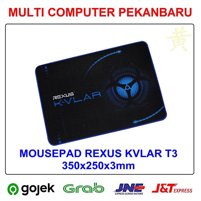 Jual Rexus T3 KVLAR Gaming Mousepad - 350x250x4mm small size - Rexus T ...