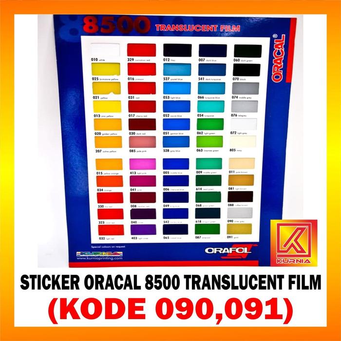 Jual STICKER ORACAL 8500 TRANSLUCENT FILM (KODE 090,091) - Kota Bekasi ...