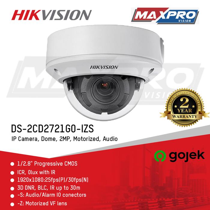 Jual HIKVISION DS-2CD2721G0-IZS - 2MP VARI-FOCAL IR DOME IP CAMERA - Jakarta Barat - Maxpro ...
