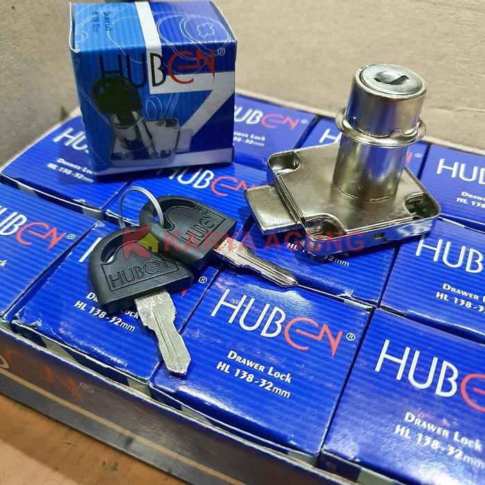 Jual Kunci Laci HUBEN HL 138-32 mm / Loker / Pintu Lemari / Drawer Lock 32mm - Kota Makassar ...