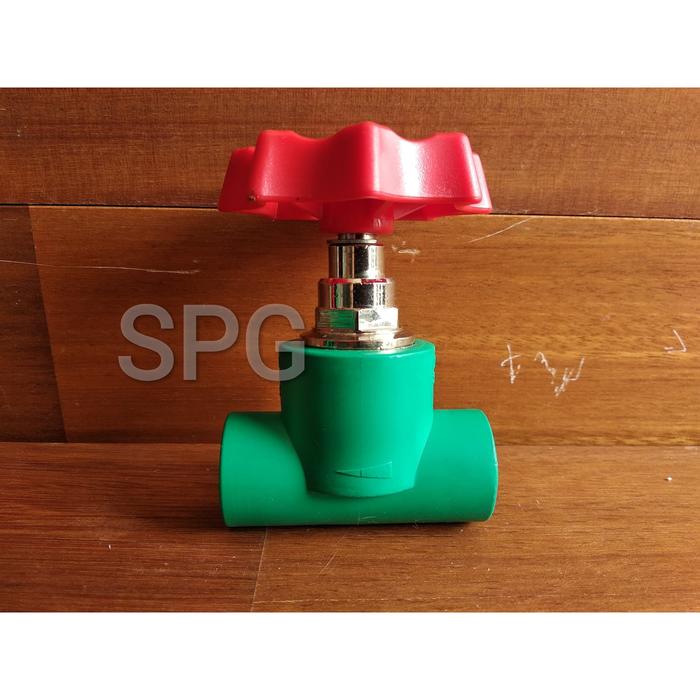Jual Stop Kran PPR 1/2 inch Gate Valve PPR Keran Putar Fitting Pipa PPR - Kab. Badung - SPG888 ...