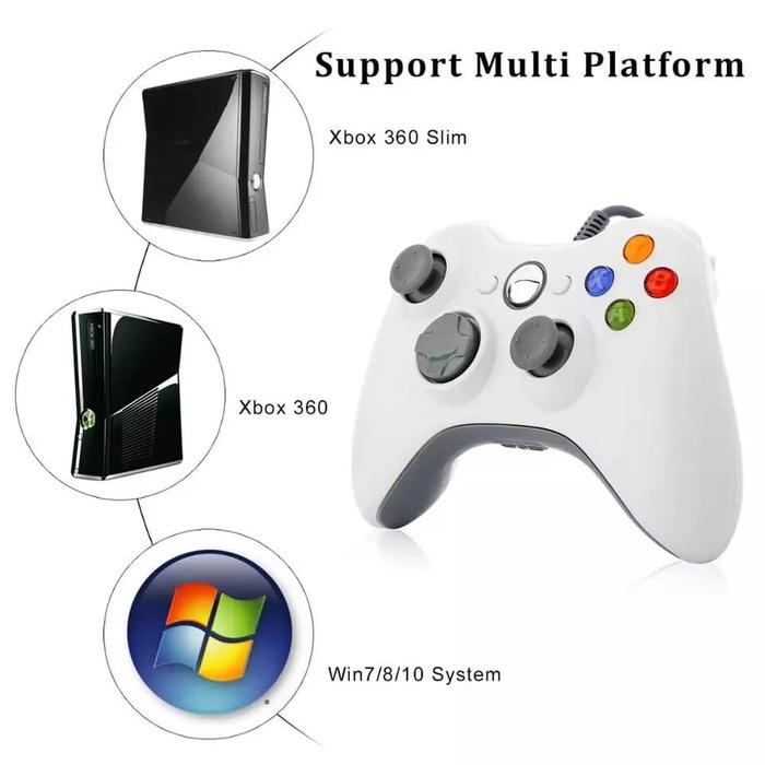Jual Single GAMEPAD Stik joyStick PC Computer Laptop XBOX 360 USB Kabel ...