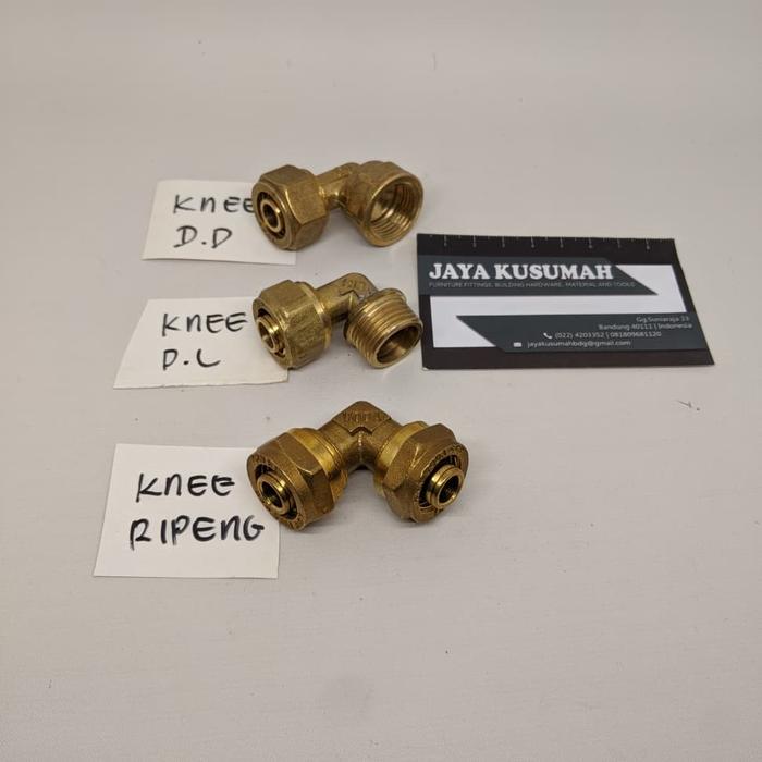 Jual Knee Air Panas Kuningan KDD Female Elbow 1/2" Kni Drat Dalam PE Ripeng - Kota Bandung ...
