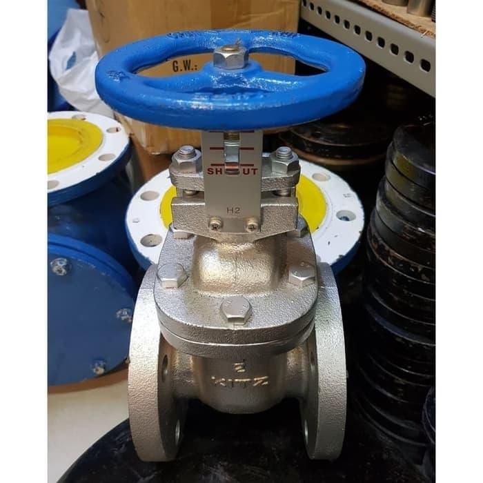 Jual Stop Kran Gate Valve 4" KITZ Cast Iron JIS 10K - Stop Keran FCHI 4 ...