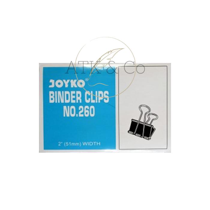 Jual Binder Clip 260 Joyko - Clips Klip Penjepit Kertas Hitam Joyko ...