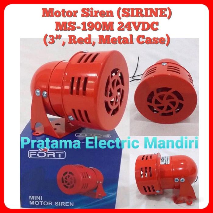 Jual FORT Motor Siren Horn Baby Sirine 3" MS-190M MS-190 MS190M 24V 24VDC - Jakarta Barat ...