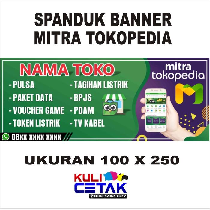Jual BANNER SPANDUK MITRA TOKOPEDIA UKURAN 1M X 2,5M - Kab. Trenggalek ...