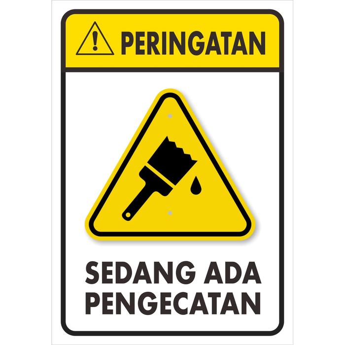 Jual STIKER SAFETY SEDANG ADA PENGECATAN 21X30CM - Kota Tangerang ...