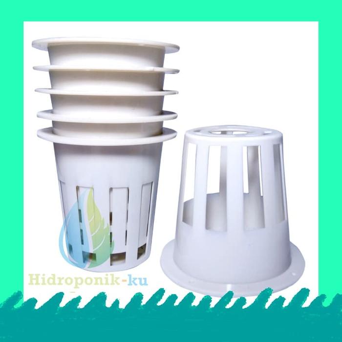 Jual Netpot vertikultur hidroponik ku diameter 5 cm HDPE warna putih ...
